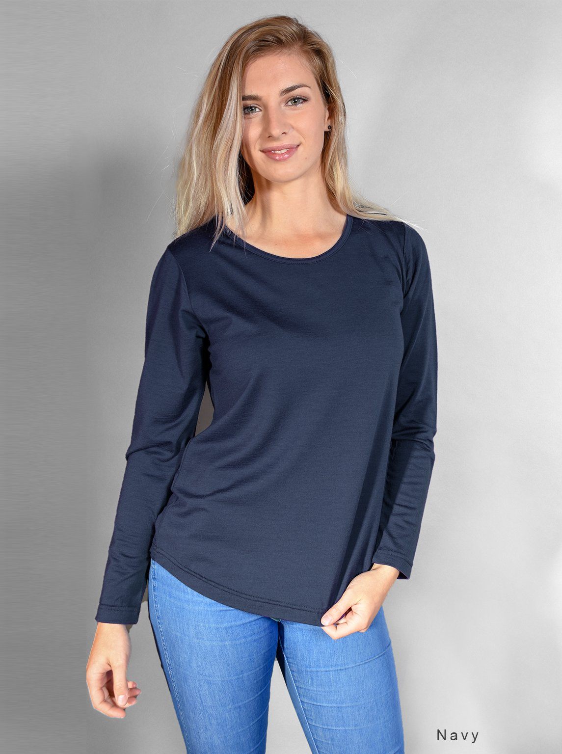 Women's Long Sleeve Merino Relax Top