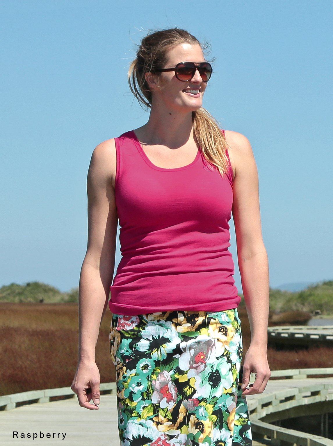 Women's 100% Merino Fitted Singlet