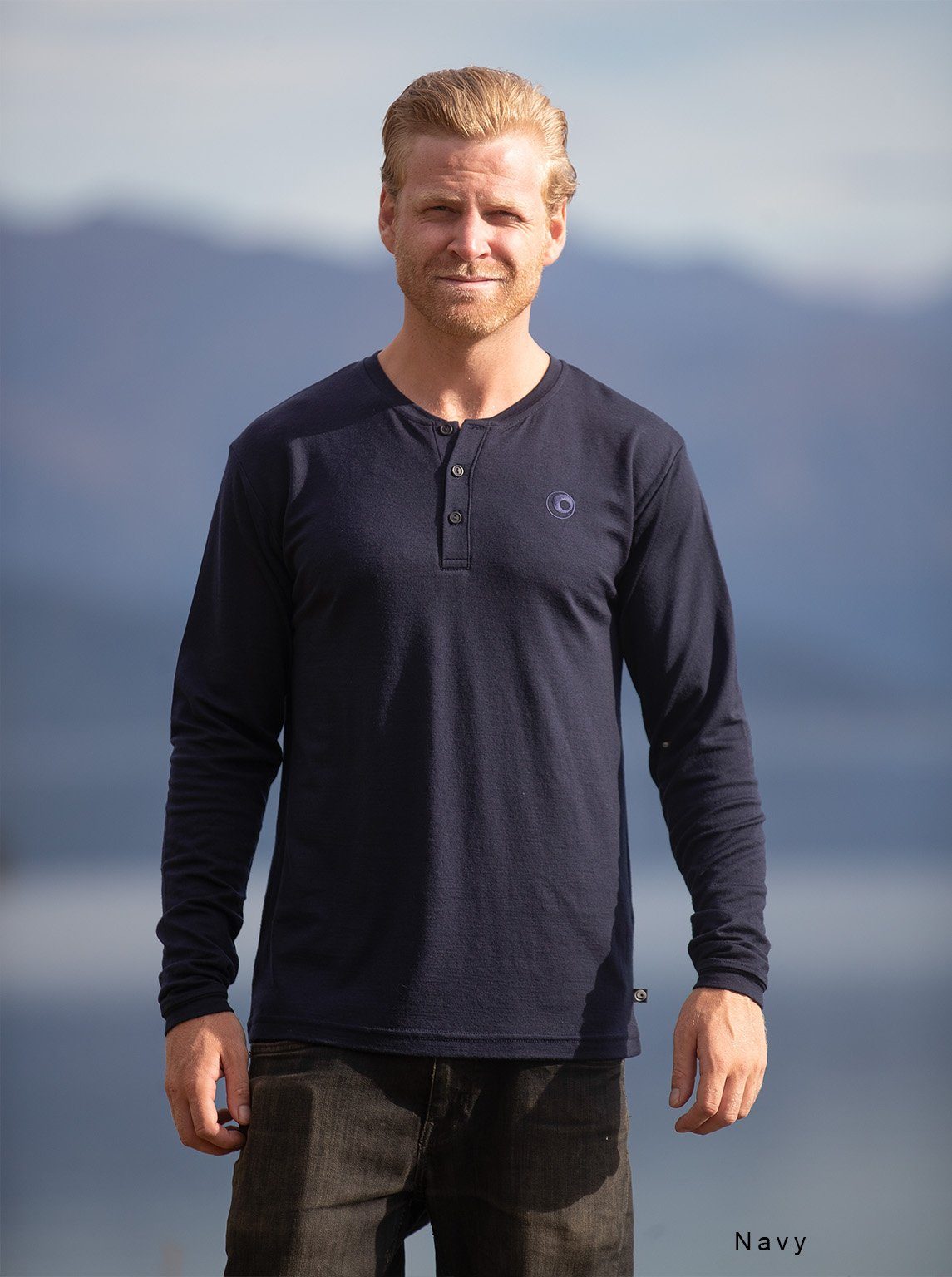 Men's Merino Long Sleeve Henley