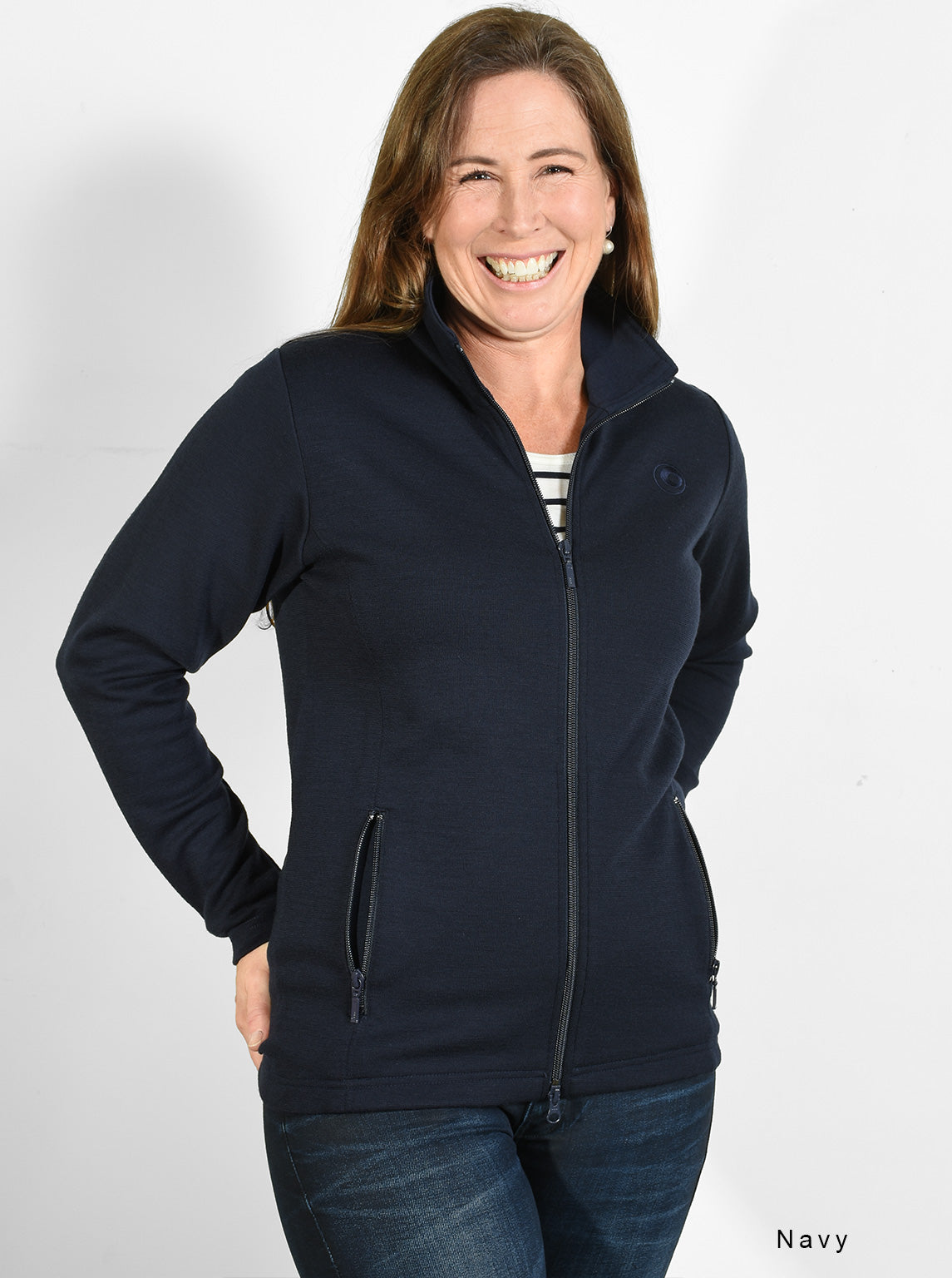 Merino Zip Outermost Jacket with Zip Pockets