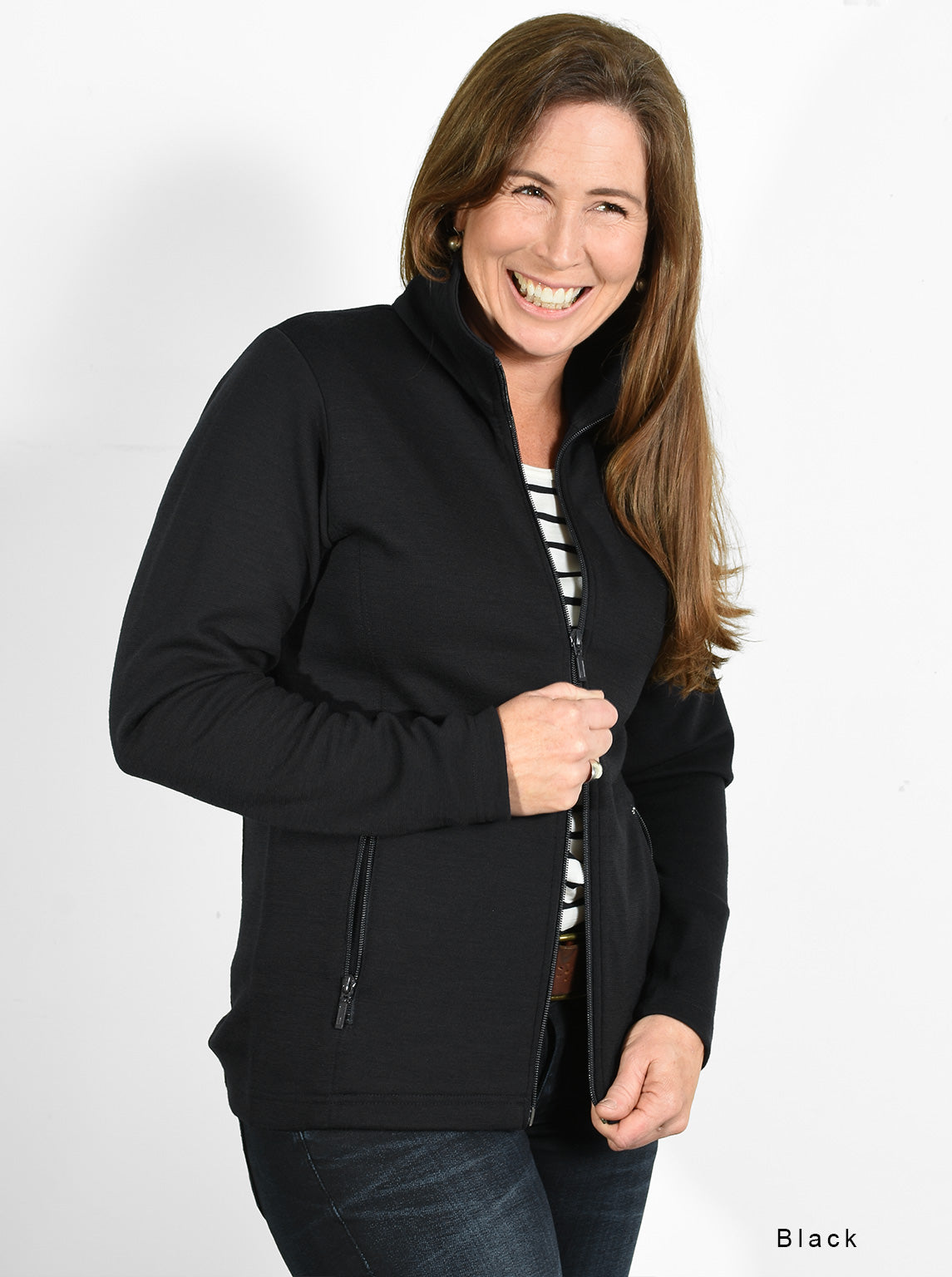 Merino Zip Outermost Jacket with Zip Pockets